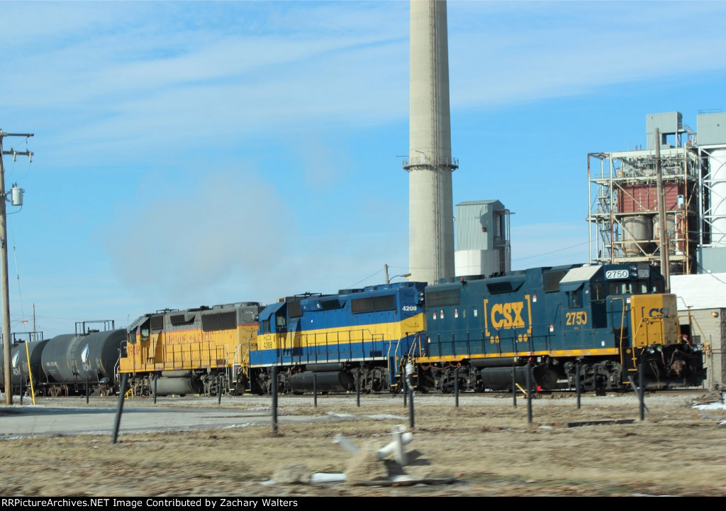 CSX 2750 HLCX 4208 UP 1908